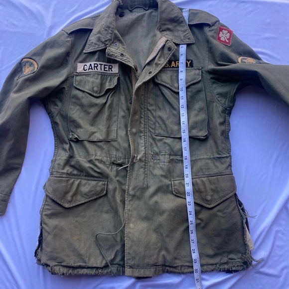 Jackets & Coats | Vintage Us Army M1951 Korean War Id Patch Field ...